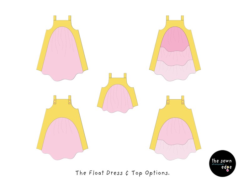 Float Dress & Top PDF Sewing Pattern - Girls Dress Sewing Pattern ...