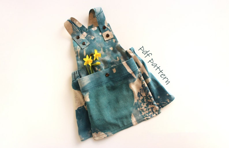 Girls Treasure Hunter Pinafore Dress Pattern / Dress with | Etsy