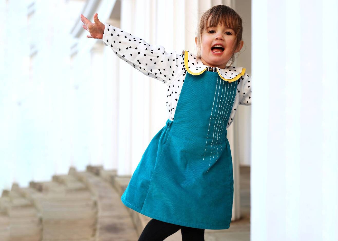 Girls Treasure Hunter Pinafore Dress Pattern / Dress With - Etsy UK