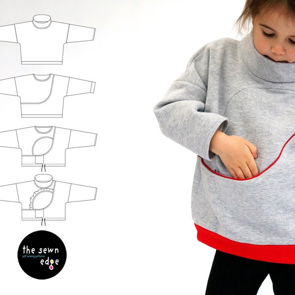 Girls Sweatshirt Dress Pattern - Etsy