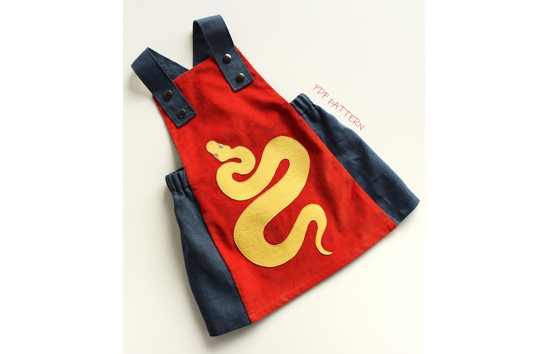 Girls Treasure Hunter Pinafore Dress Pattern / Dress with | Etsy