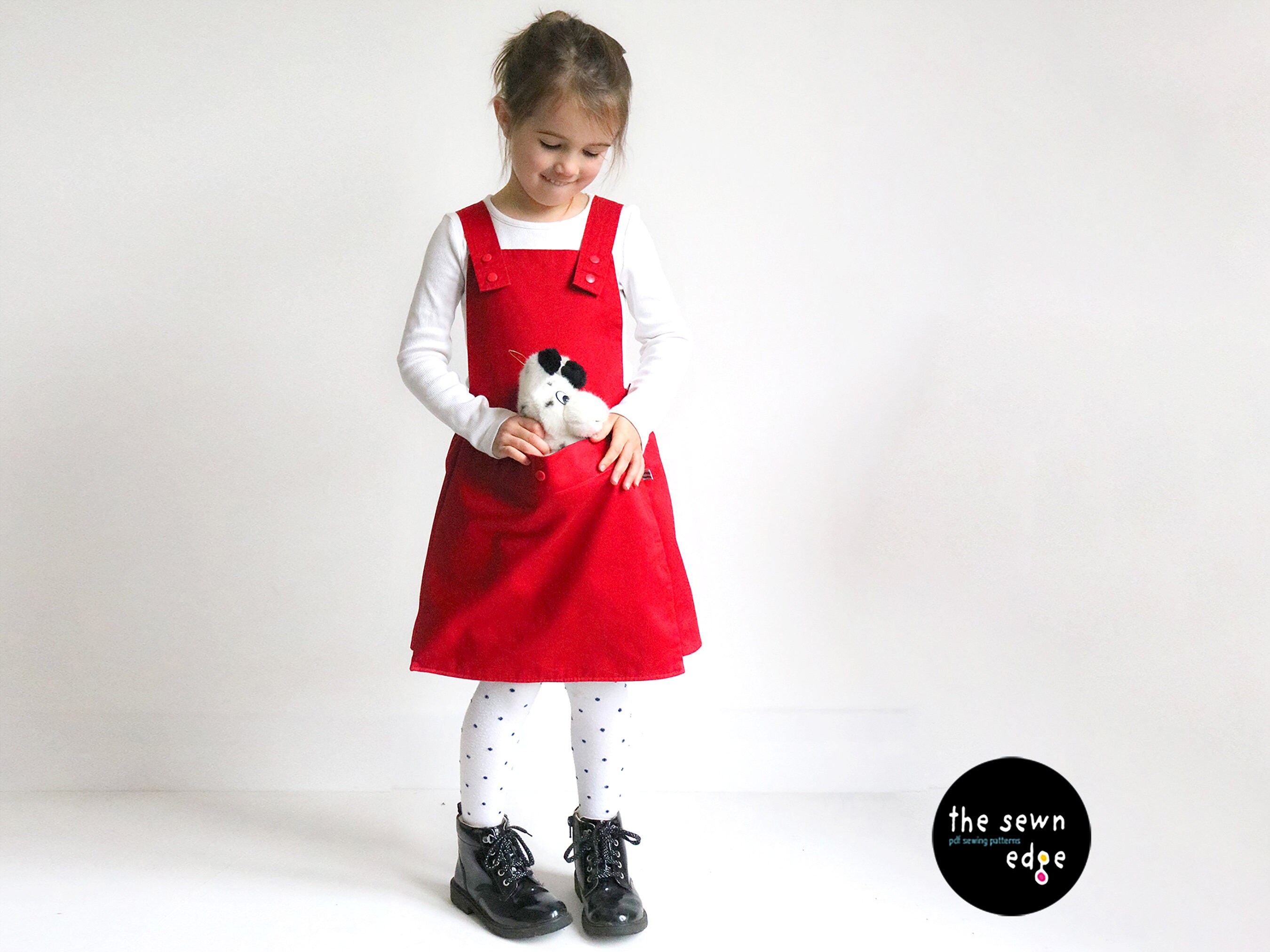 Girls Treasure Hunter Pinafore Dress Pattern / Dress With - Etsy UK