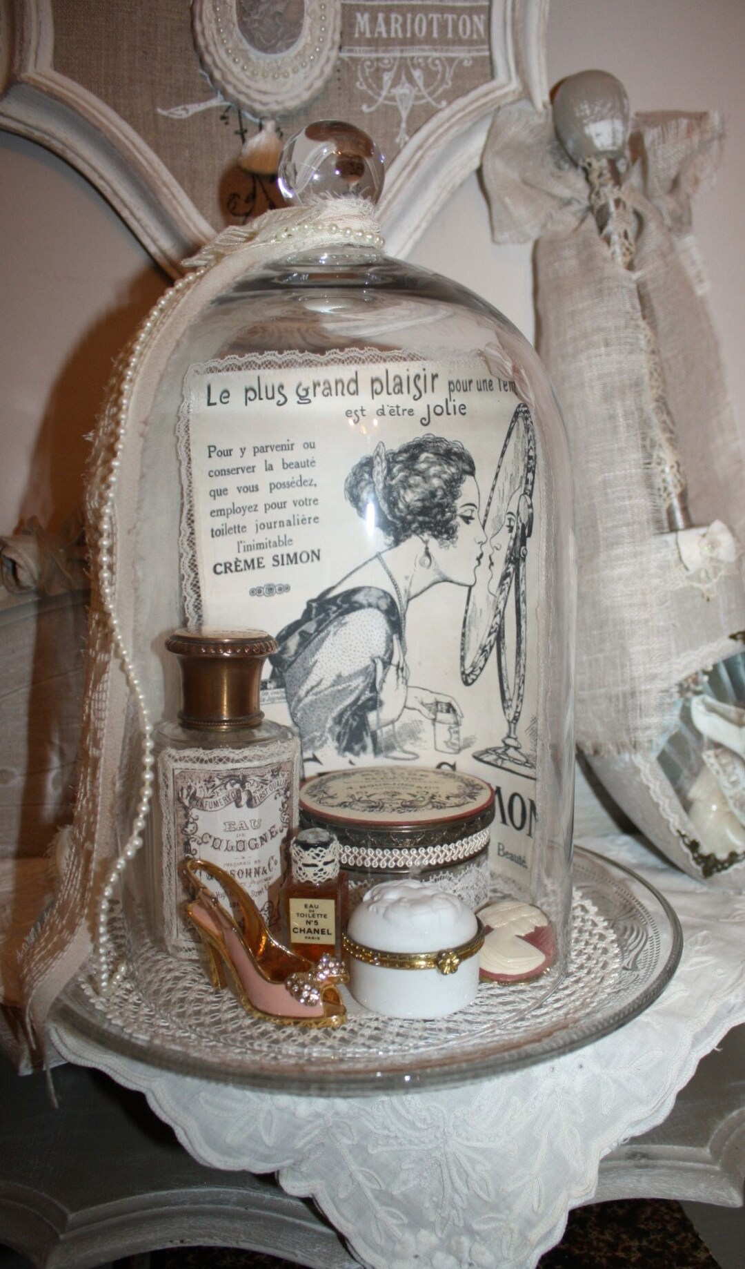 Beauty Theme Bell, Decorative Bell, Vintage Theme Bell - Etsy