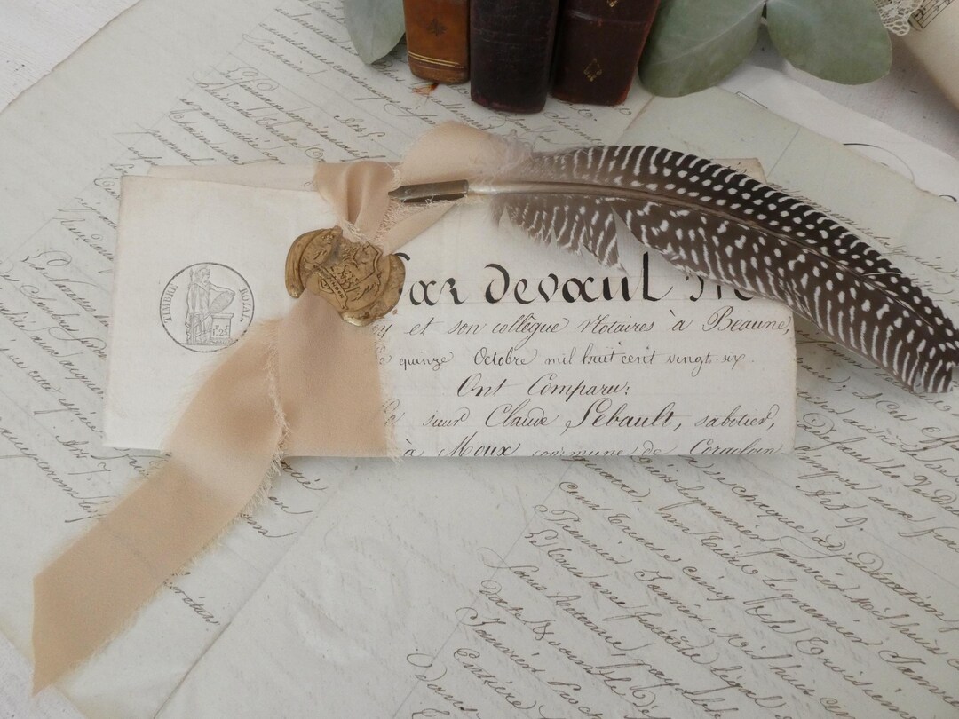 Old Notarial Deed, Parchment Decoration, Pen Writing - Etsy