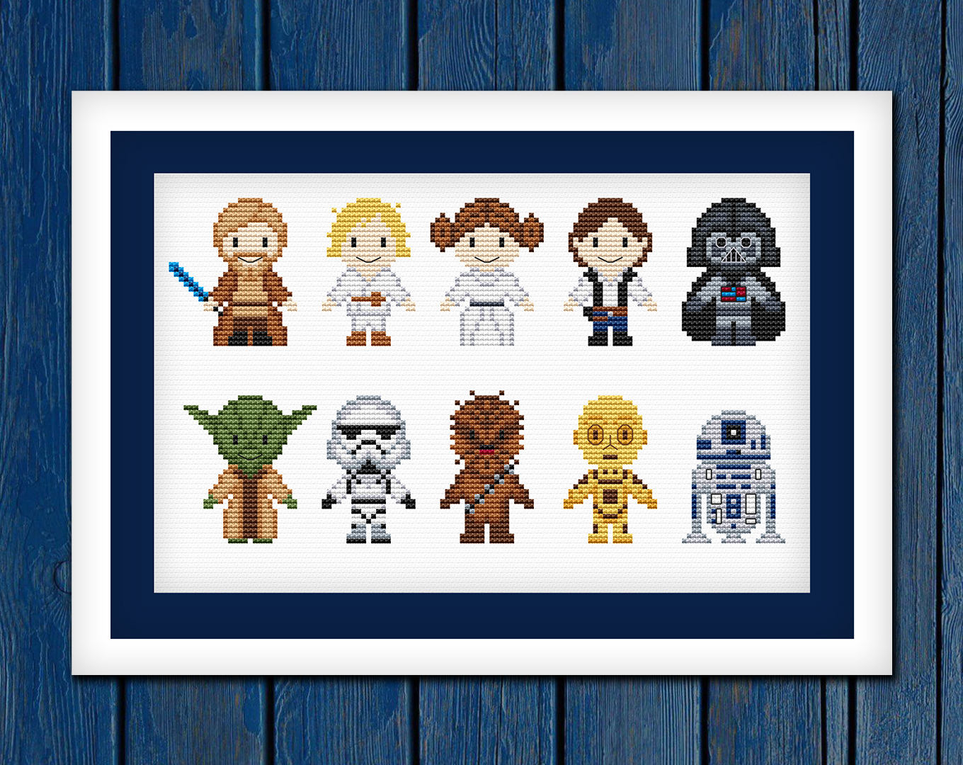 Star Wars sampler cross stitch pattern PDF Star wars cross | Etsy