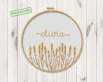 Cross Stitch Name | Etsy