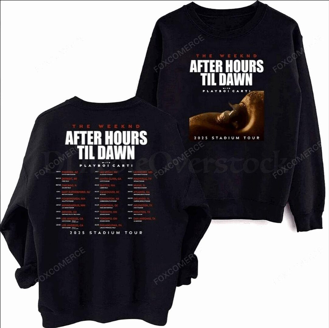 The Weeknd Tour Merch Shirt After Hours 2025 Graphic Tee - Etsy