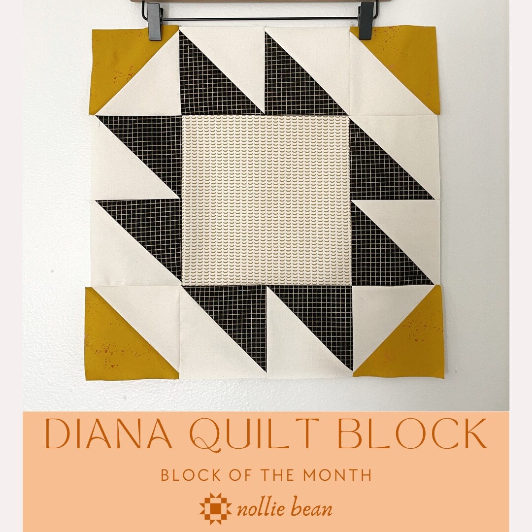 Diana Quilt Block Pattern: Modern BOM Club (PDF Download) - Etsy