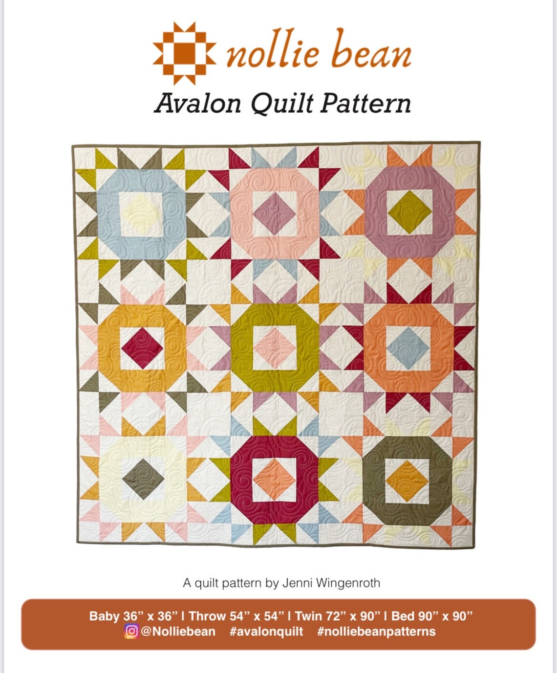 Avalon Quilt Pattern PDF Pattern Avalon Quilt PDF - Etsy