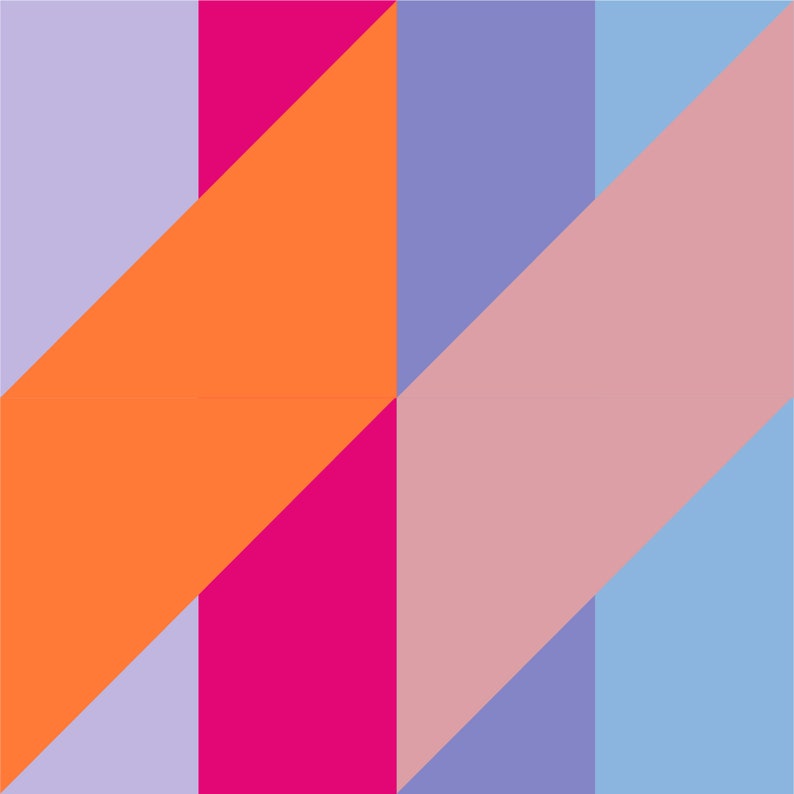 Frances Quilt Block: Modern Beginner Pattern (PDF Download) - Etsy