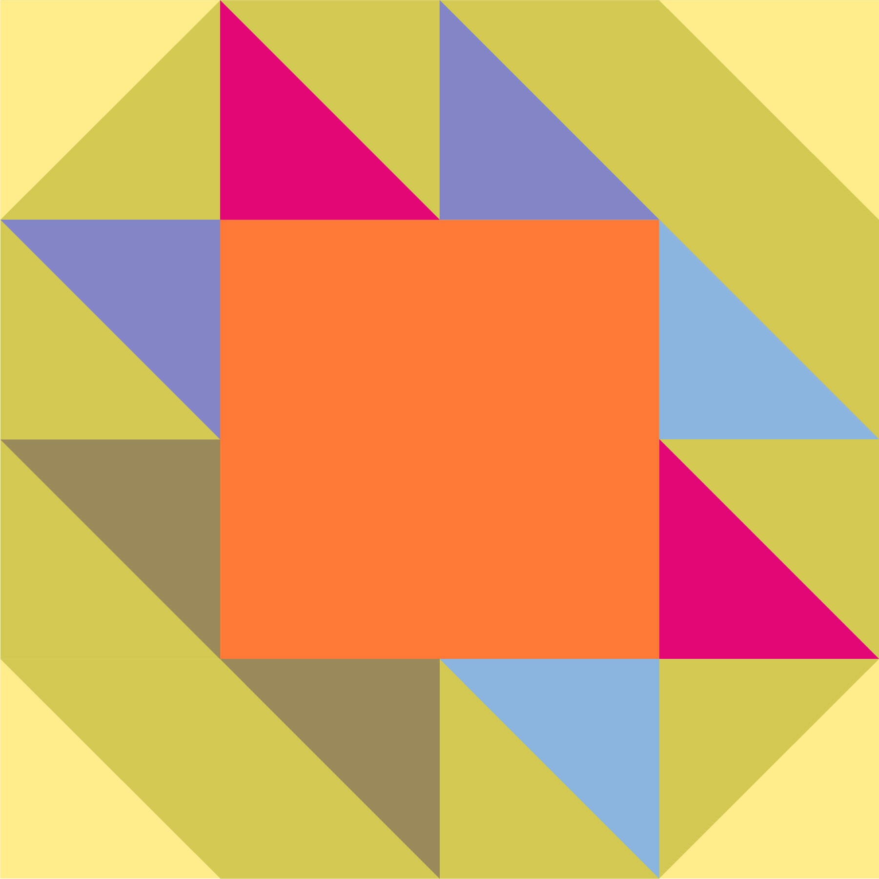 Diana Quilt Block Pattern: Modern BOM Club (PDF Download) - Etsy