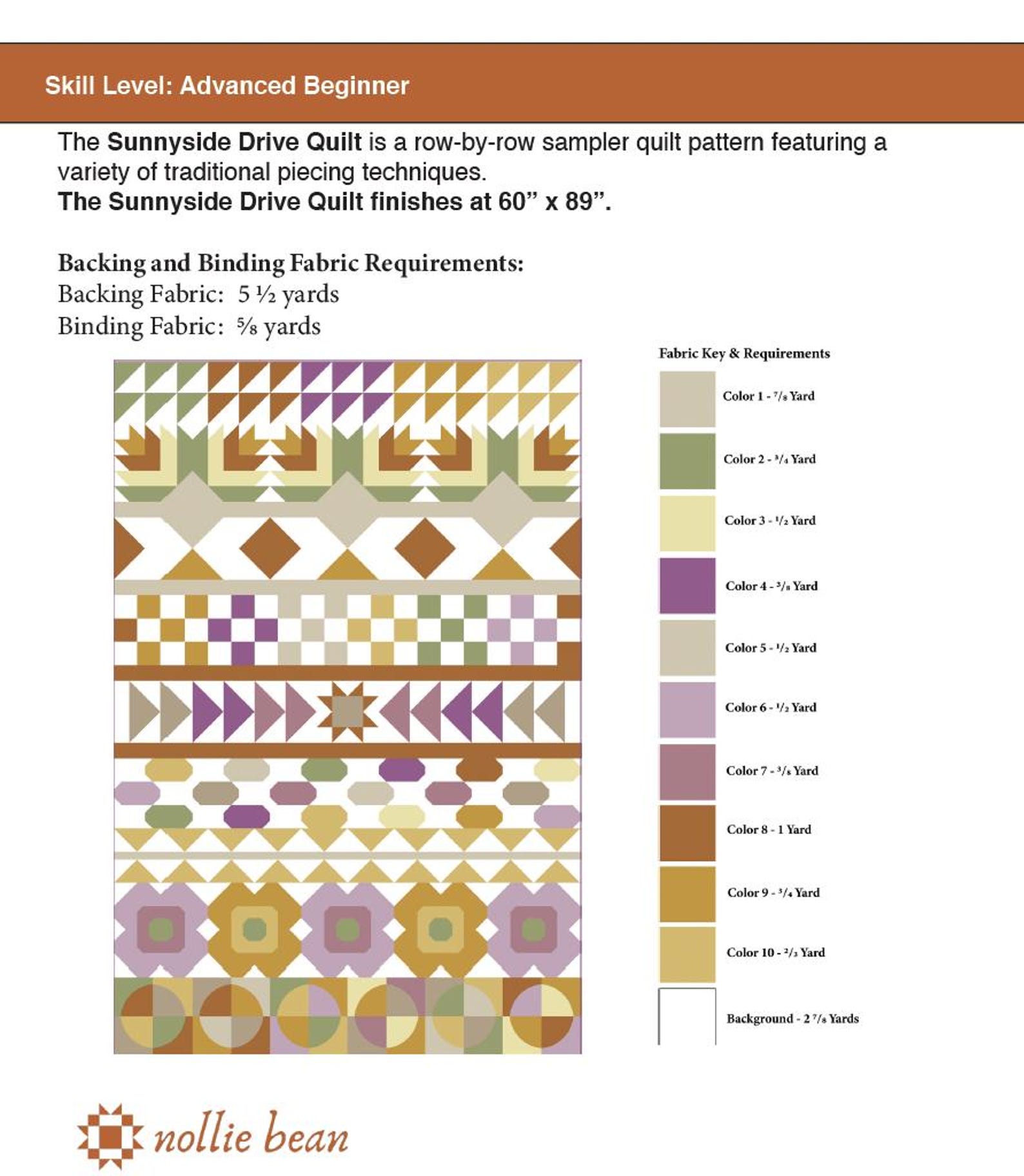 Sunnyside Drive Quilt Pattern | Sampler Quilt, Beginner Friendly (PDF ...