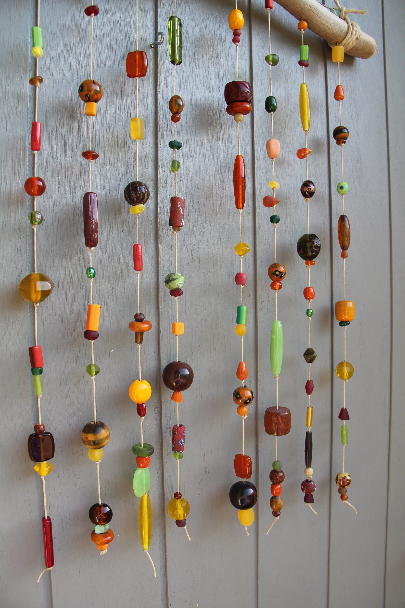 Mobile en perles multicolore mobile extérieur mobile perles | Etsy