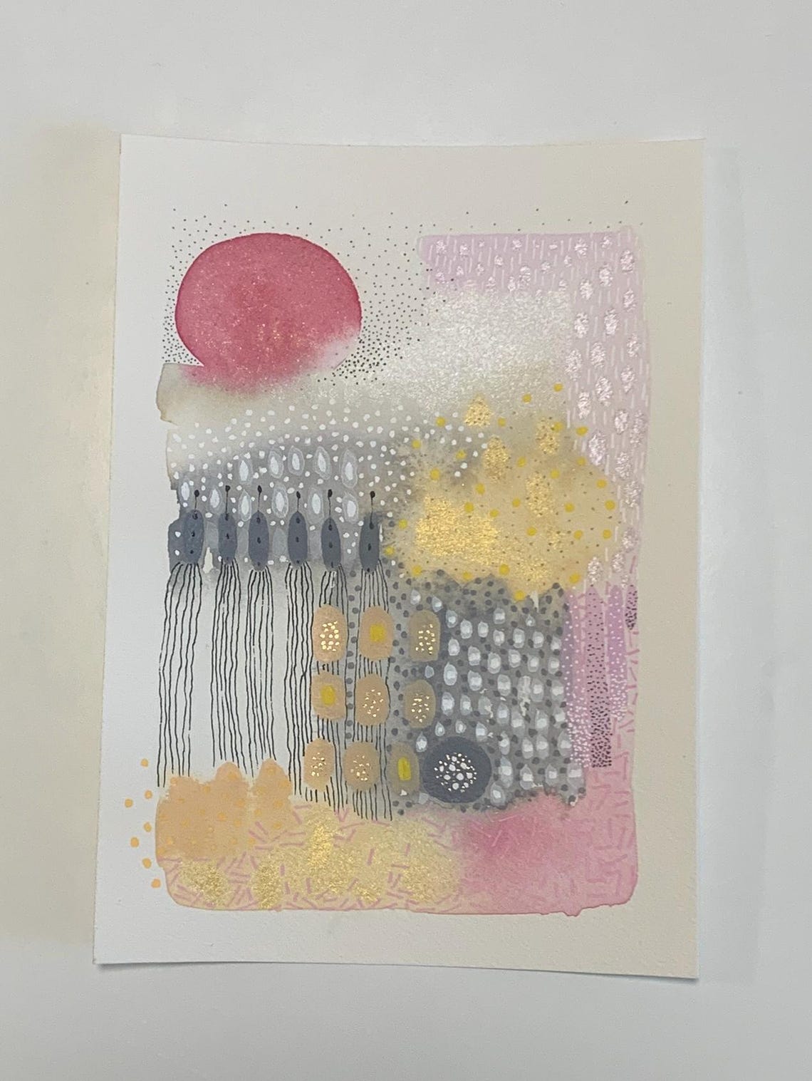 Wishful Thinking, Abstract Watercolour Painting - Etsy