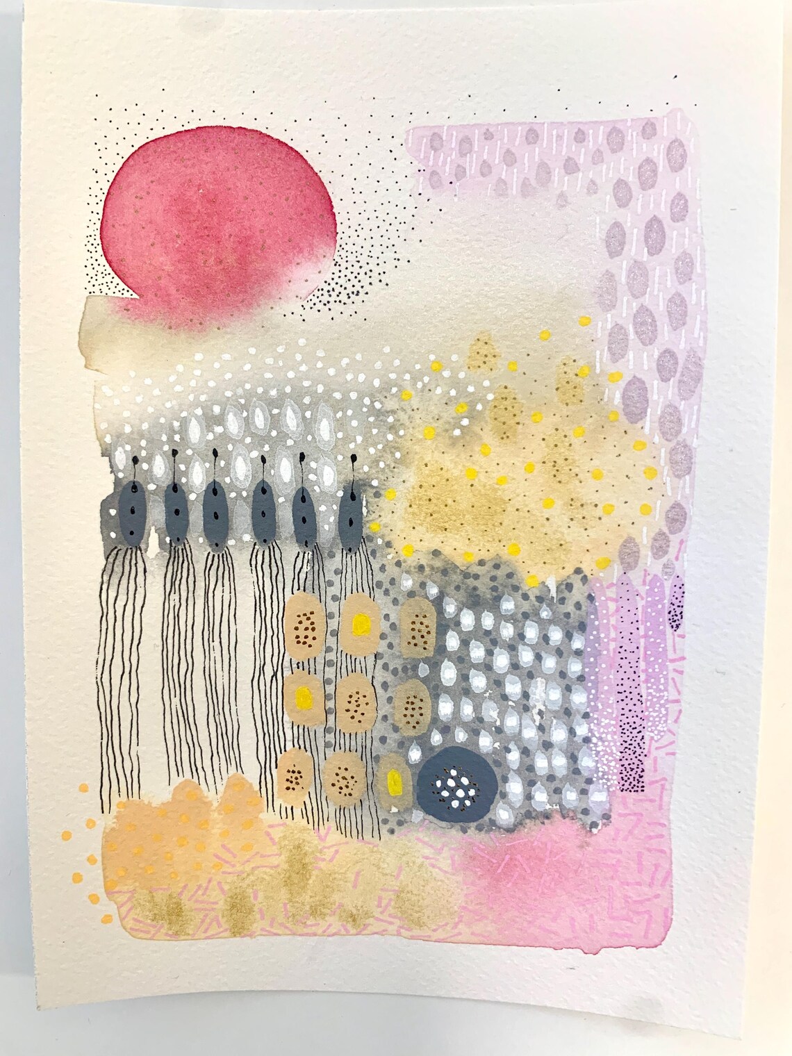 Wishful Thinking, Abstract Watercolour Painting - Etsy