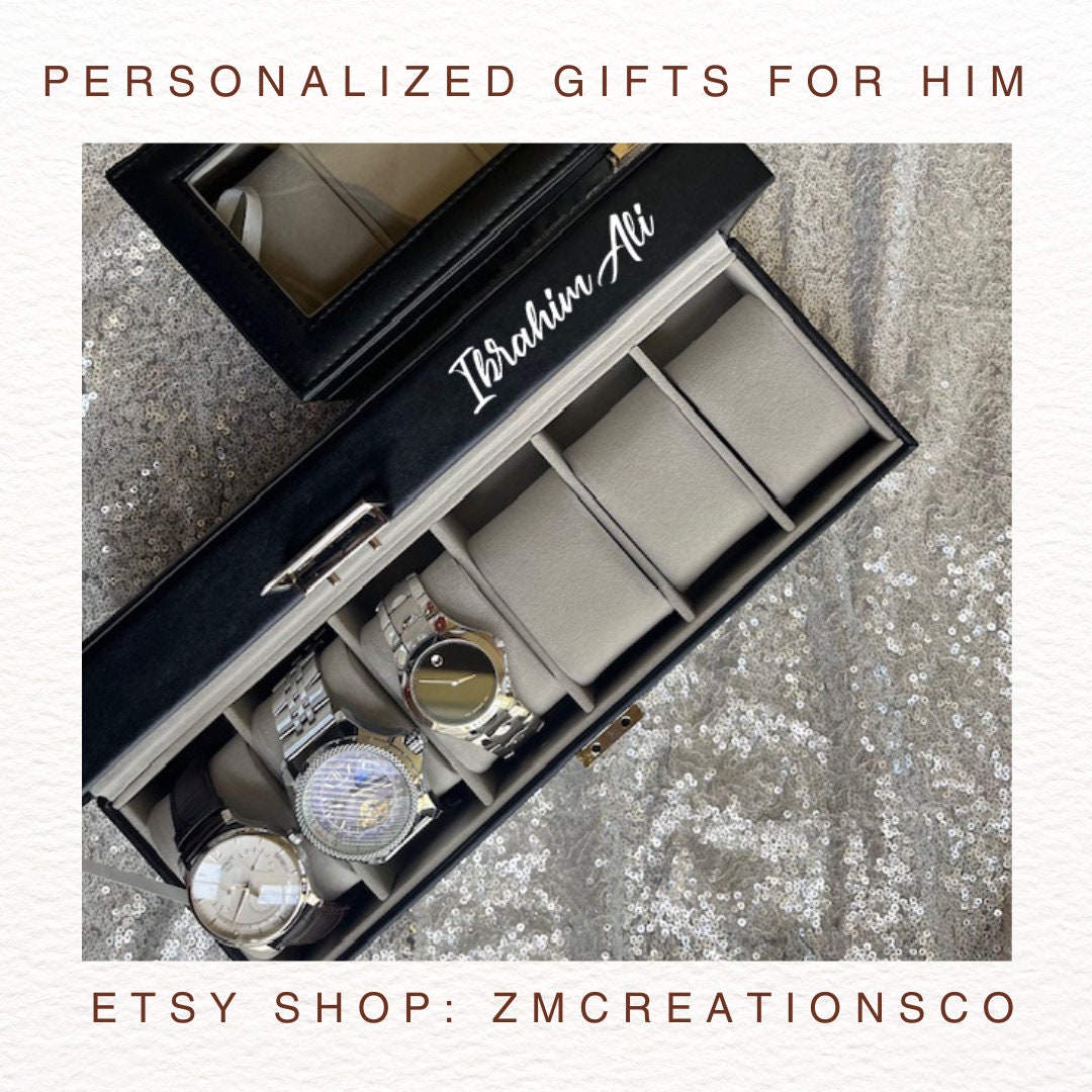 Personalized Watch Box/father’s Day Gift /men’s Gift/birthday Gift ...