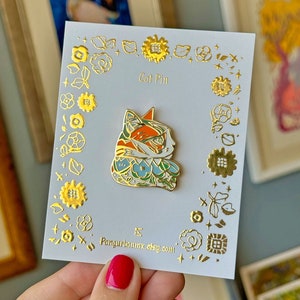 Cat Hard Enamel Pin // Witchy Pin / Enamel Pin /cat Pin / Unique Brooch ...