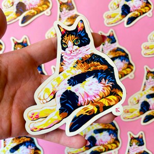 Posca Cat Large Fridge Magnet / Colorful Magnet / Cat Magnet - Etsy