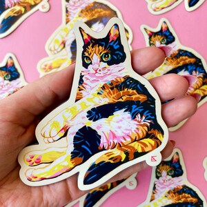 Posca Cat Large Fridge Magnet / Colorful Magnet / Cat Magnet - Etsy
