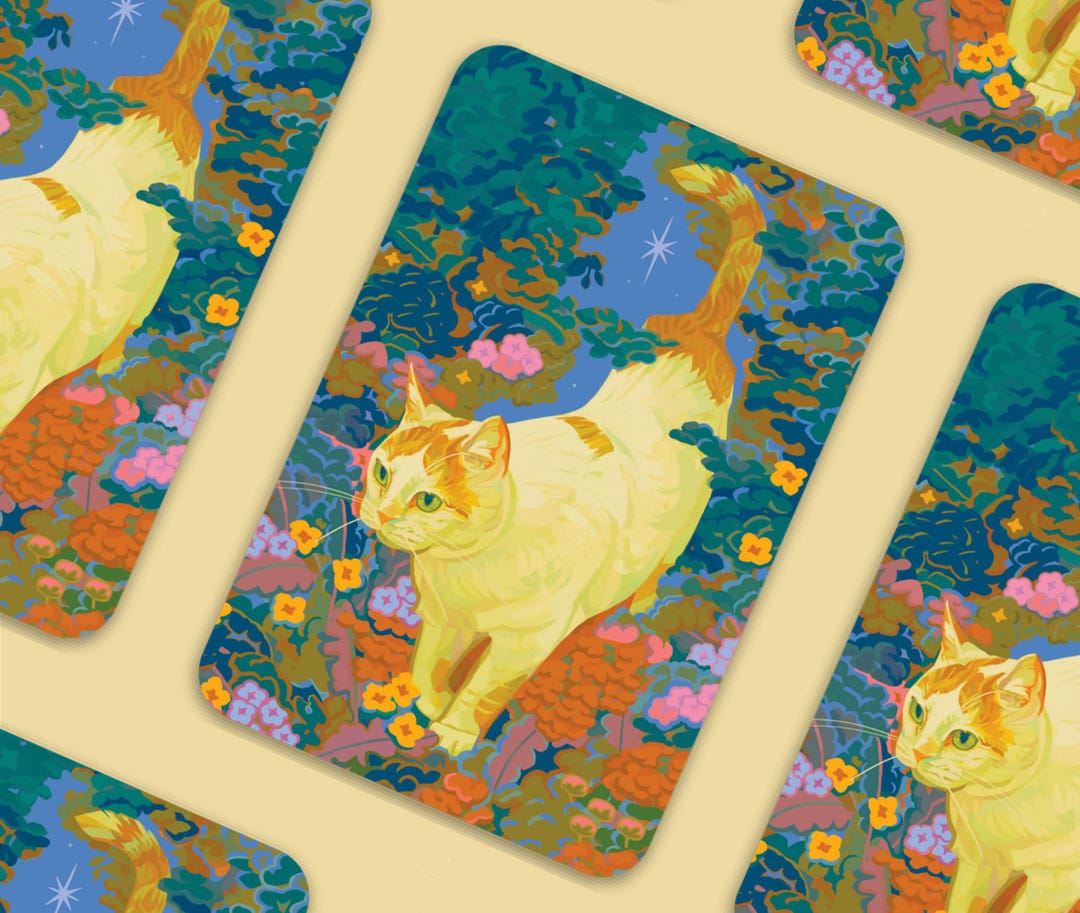 Explorer of Realms // Cat Viny High-quality Sticker // Waterproof ...