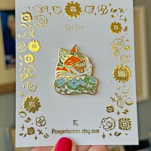 Cat Hard Enamel Pin // Witchy Pin / Enamel Pin /cat Pin / Unique Brooch - Etsy
