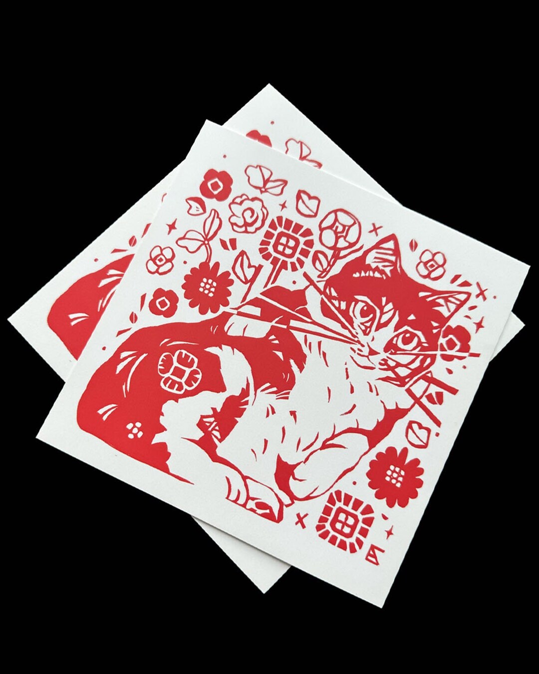 Red Cat Art Print - Etsy