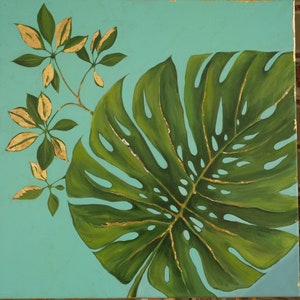 7. 'monstera Deliciosa' Painting - Etsy