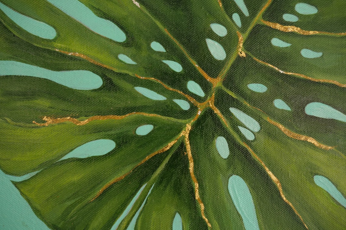 7. 'monstera Deliciosa' Painting - Etsy