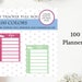 100 Full Box Weekly Steps Tracker, Fitness Planner, Sport Planner ...