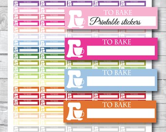 Kitchen Mixer Planner Stickers Baking Planner Stickers
