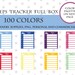 100 Full Box Weekly Steps Tracker, Fitness Planner, Sport Planner ...