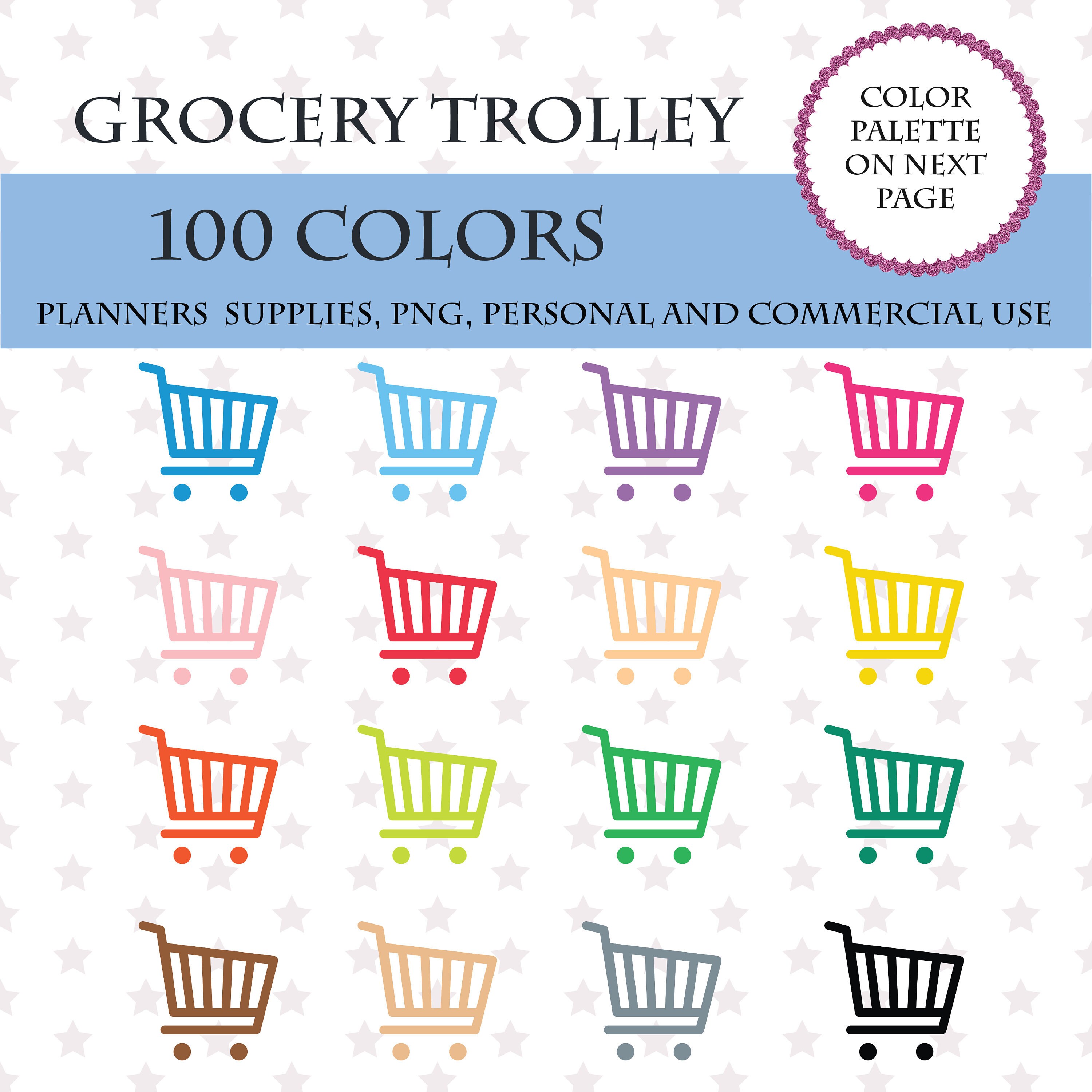 Grocery Trolley Clipart, Shopping Cart Clipart, Grocery Cart Clipart ...