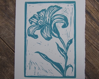 Tiny Lily of the Valley Hand-carved Block Print - Etsy UK