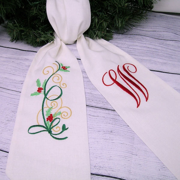 Embroidered Sash - Etsy