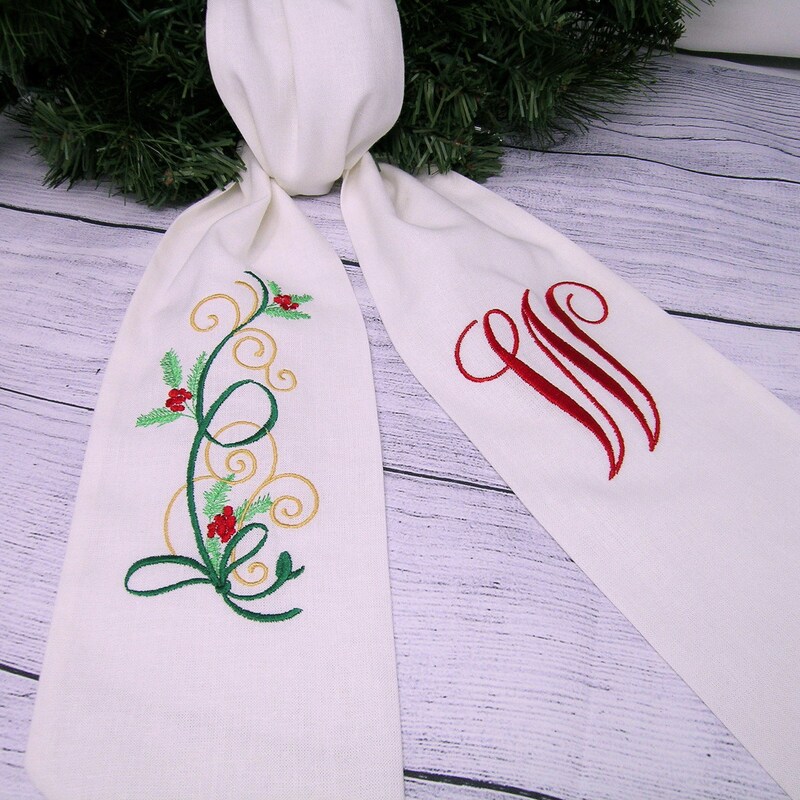 Embroidered Sash - Etsy