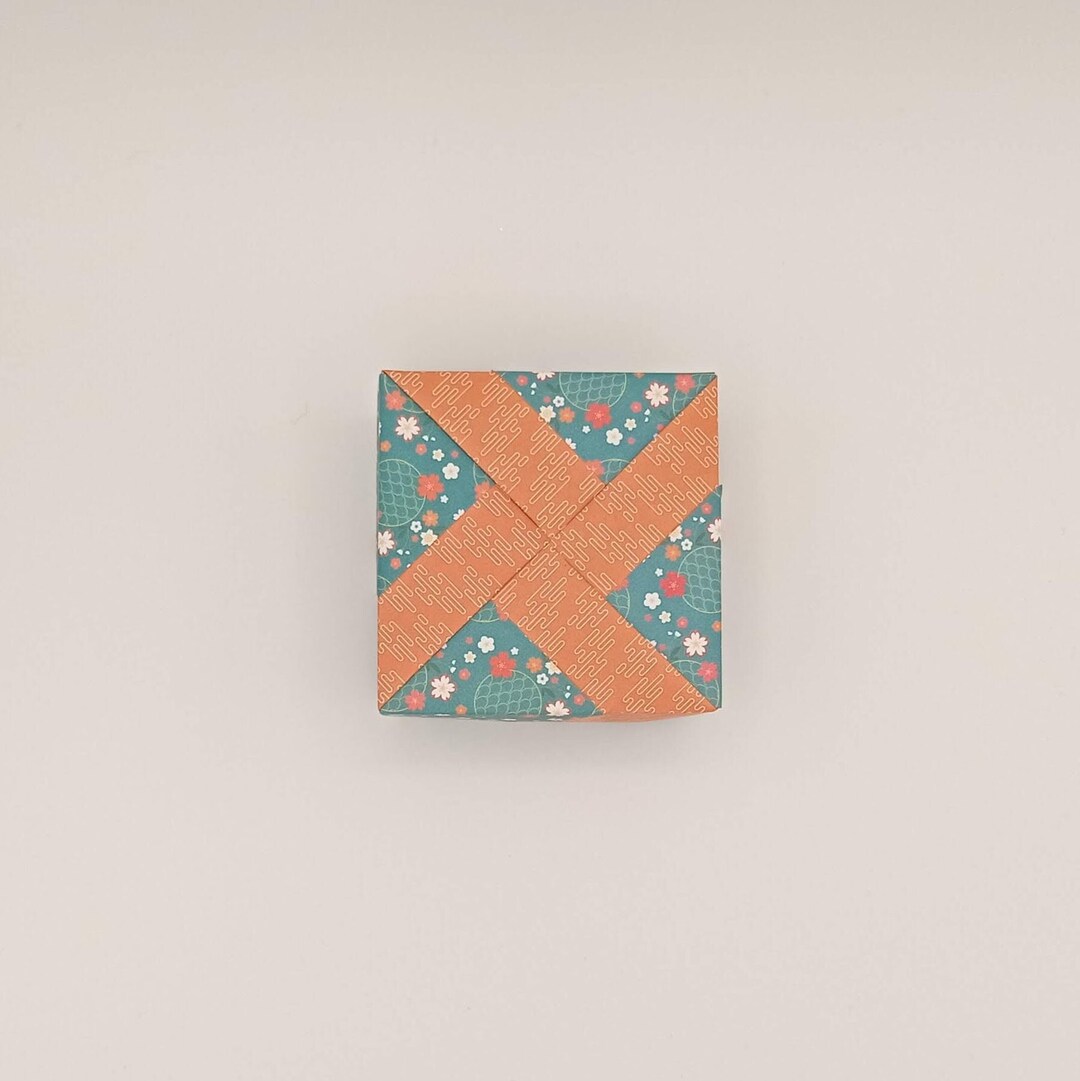 Square Origami Box 8 X 8 Cm - Etsy