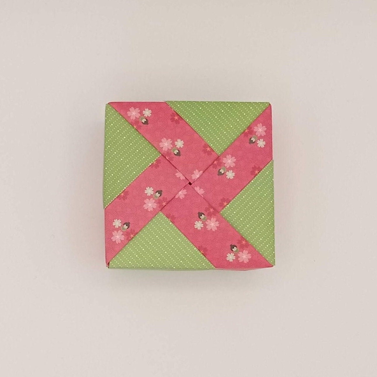 Origami Square Box 8 X 8 Cm - Etsy