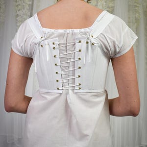 1805 - 1820 Women's Short Regency Stays, Custom Sized and Made to Order ...