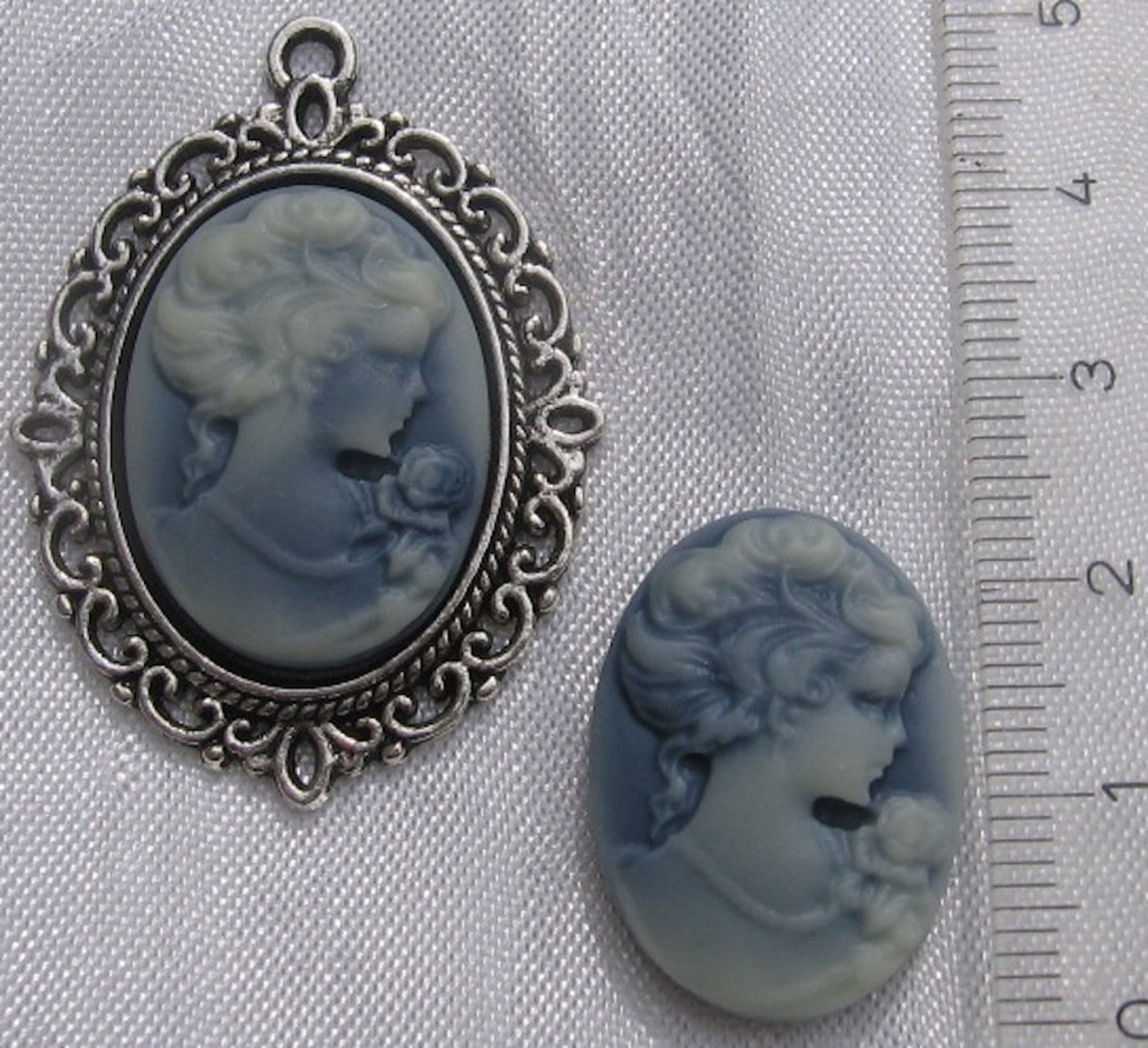 Camée 24x18mm camée 24mm cabochon camée noire camée - Etsy France