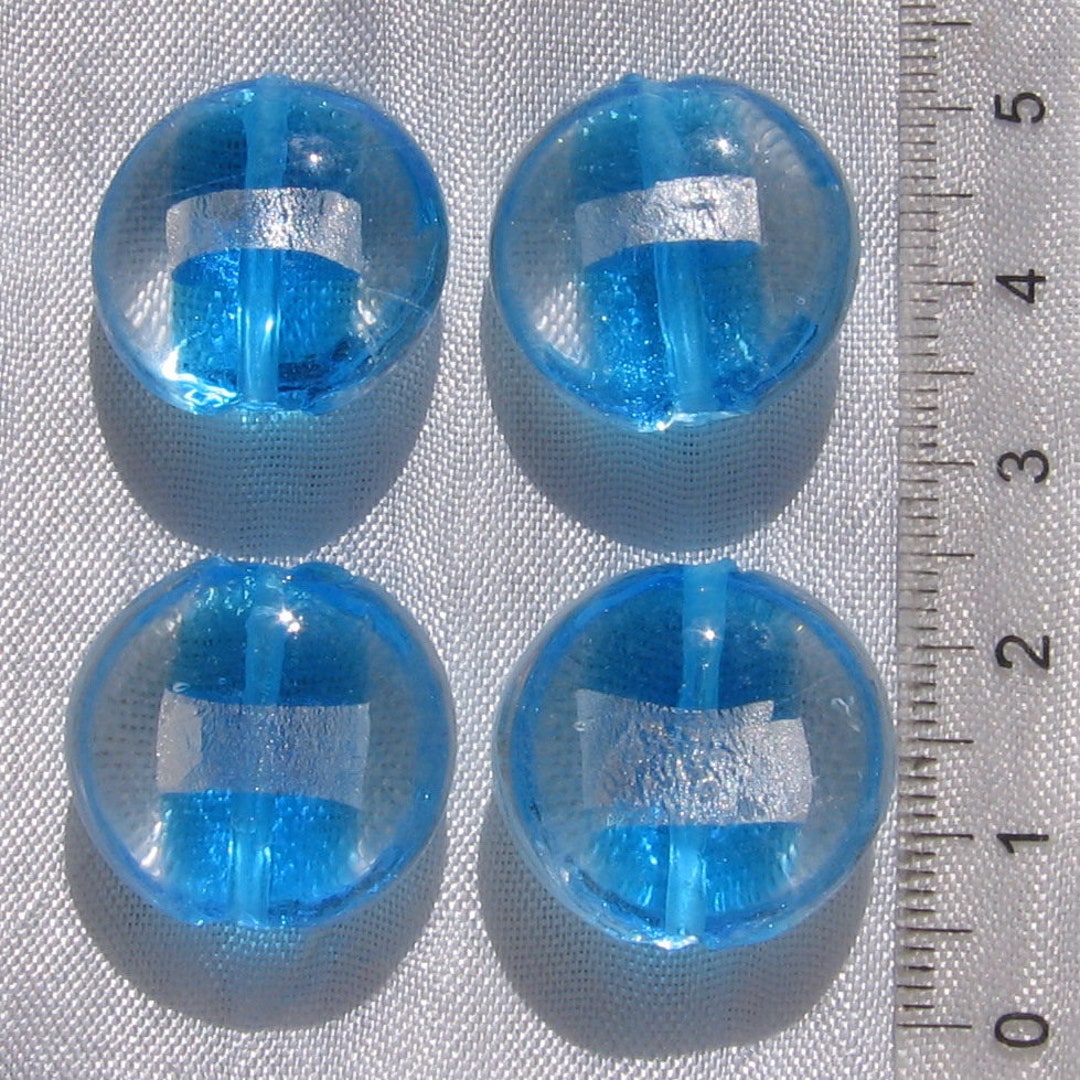 Set of 4 Lozenges 20mm Beads Blue Lozenges 20mm Pebbles - Etsy
