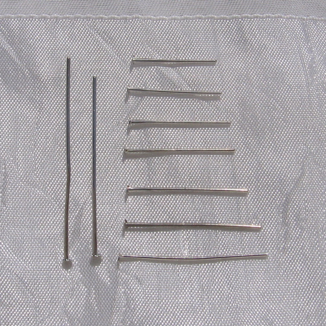 Flat Head Rods, Set of 200 / 400, Flat Head Nails, Silver Metal ...