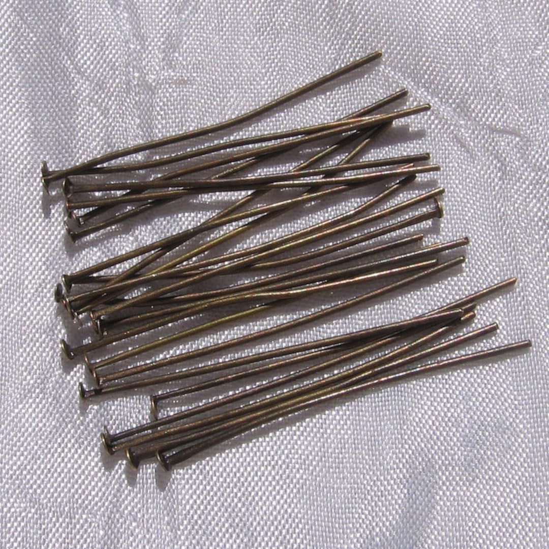 Pack of 60 Bronze Flat Head Nails, 40mm Shanks, Flat Head Shank, Flat ...