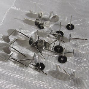 Set of 30 Nails, Stainless Steel Nails, Earring Supports, Earrings ...