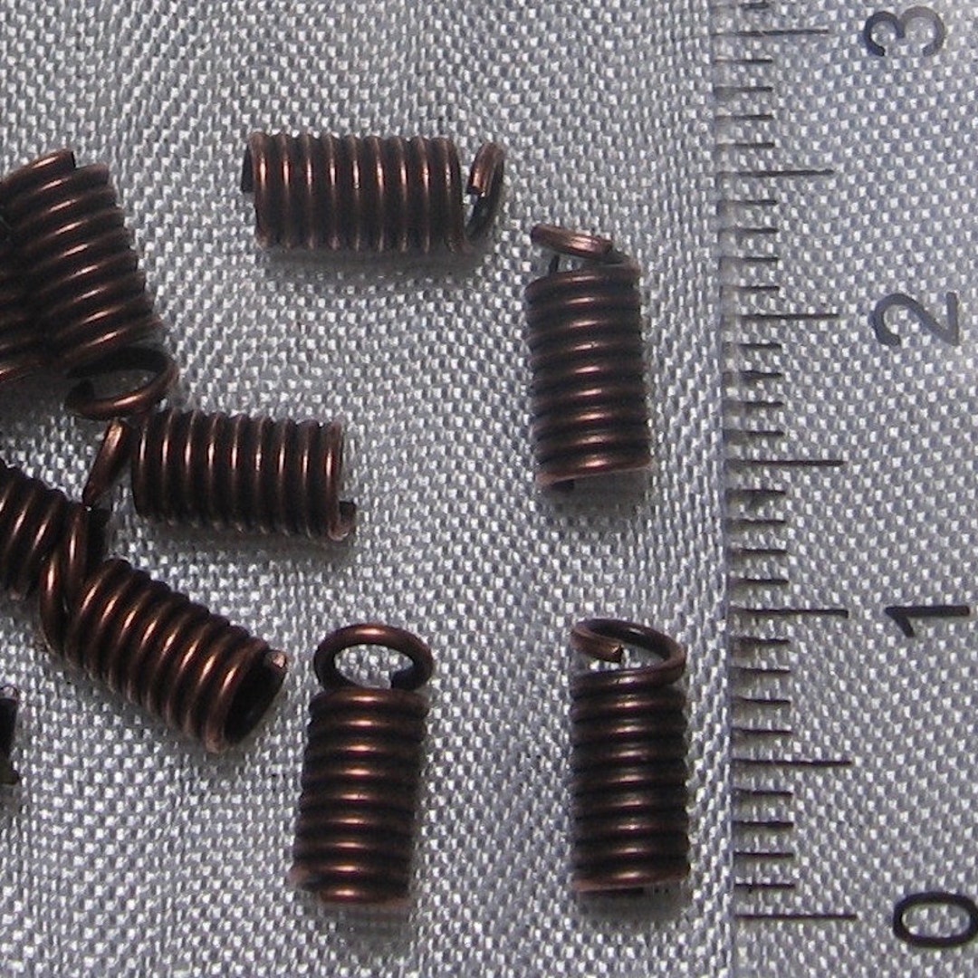 Pack of 30 Copper Wire Spiral Ferrules 9x4mm, Copper Ferrules, Knot ...