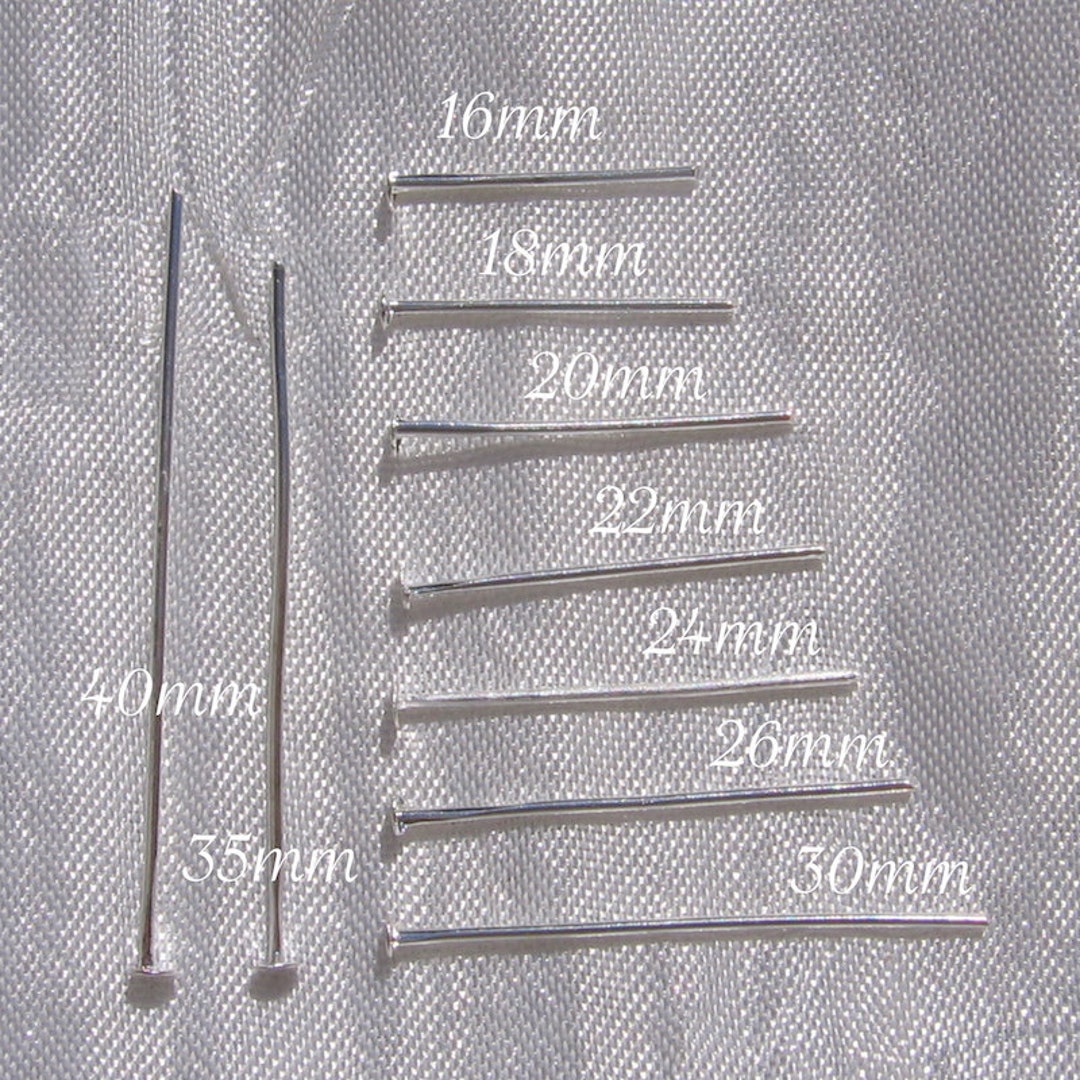 Pack of 200 Rods, Flat Head Rods, Flat Head Nails, Silver Rods, 16mm ...