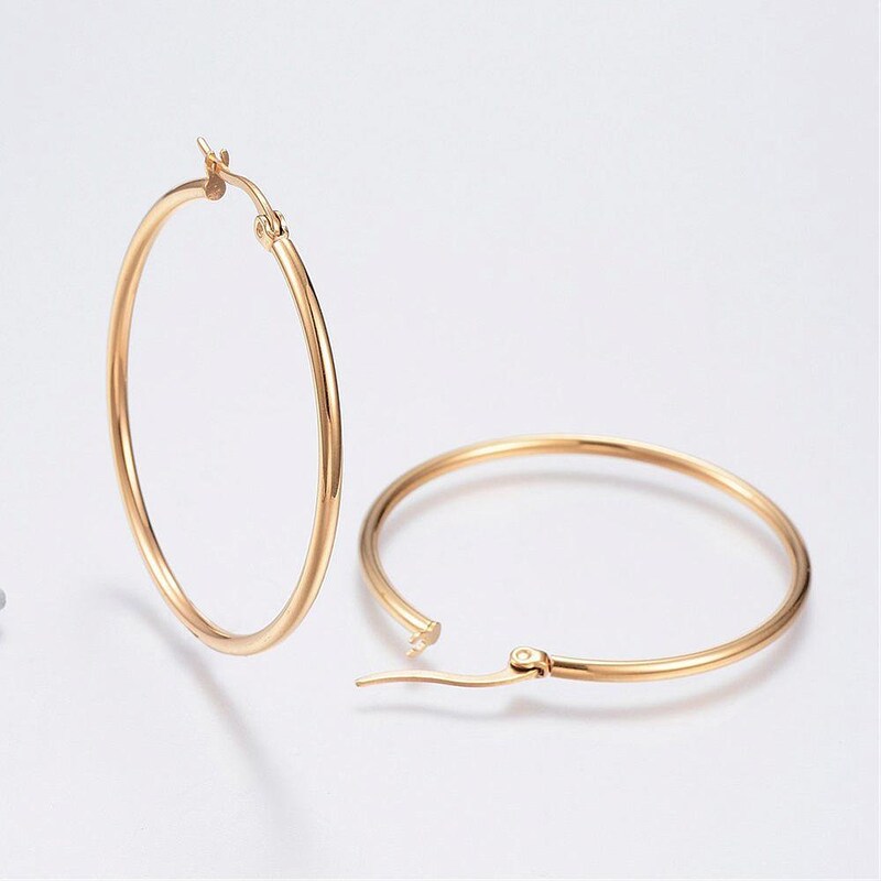 Stainless Steel Hoops - Etsy
