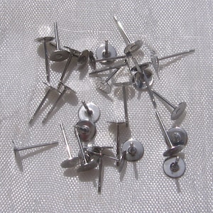 Set of 30 Nails, Stainless Steel Nails, Earring Supports, Earrings ...