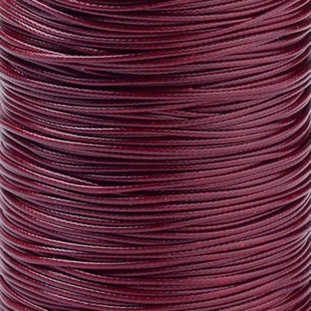 15m Lot, 15 Meters of Thread, 1mm Thread, Polyester Thread, Burgundy ...
