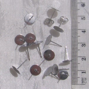 Set of 30 Nails, Stainless Steel Nails, Earring Supports, Earrings ...