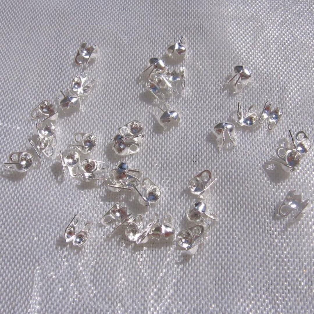 Lot of 2000 Silver End Caps for Ball Chain, 4mm End Caps, Silver Caps ...